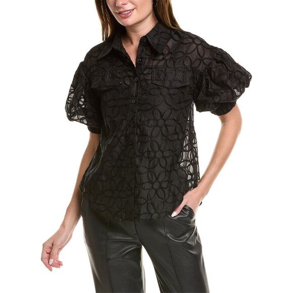 Gracia | Tops | Gracia Sheer Flower Blouse | Poshmark